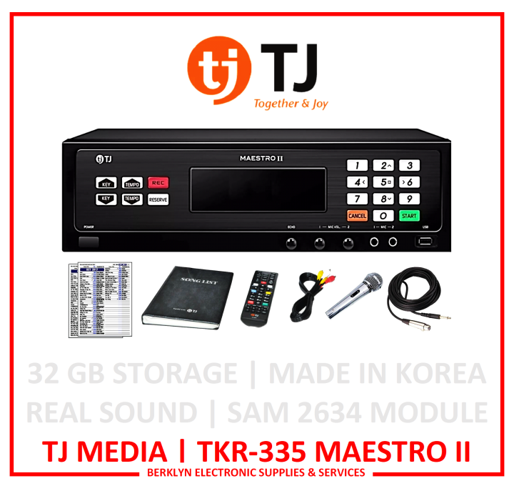 TJ MEDIA TKR-335 MAESTRO 2 / PREMIUM KARAOKE PLAYER / 32GB STORAGE ...