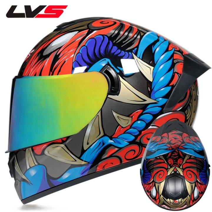 JomBeliLah LVS Motorcycle full face helmet safety full face helmet ...