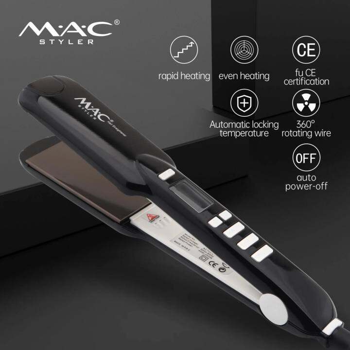 Mac Styler Hair Iron Straightener 100% Original Heavy Duty MC-2025 ...