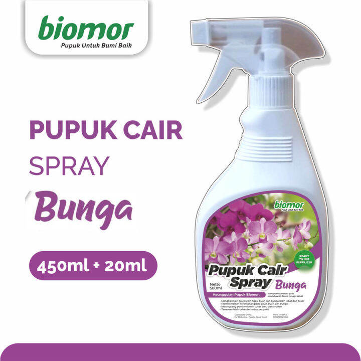 Pupuk dan Nutrisi Cair Semprot Bunga - Binomor 450ml | Lazada Indonesia