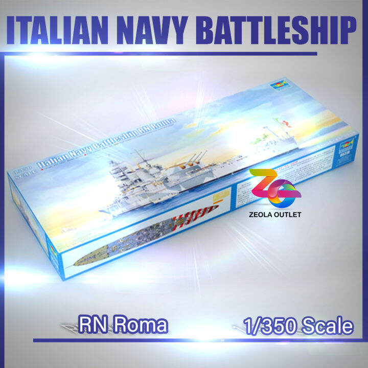 โมเดลเรือประจัญบาล Italian Battleship RN Roma 1/350 Trumpeter รุ่น ...
