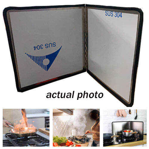 COOKING SHIELD - Splatter Guard Oil Cover Screen Frying Shield Grease ...