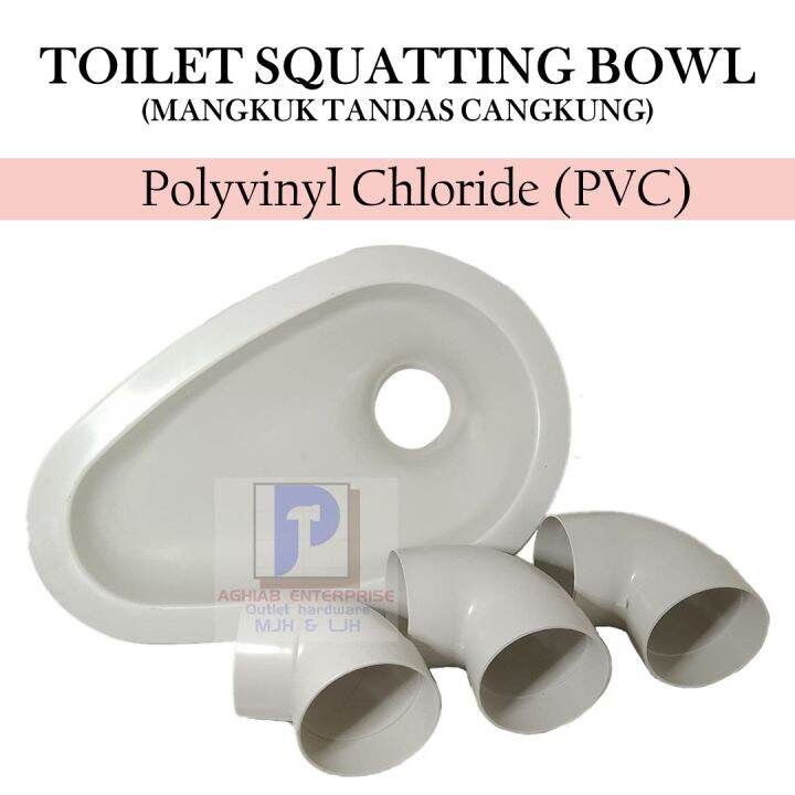 Tandas Plastik Cangkung / Mangkuk Tandas Plastik / Plastic Toilet Bowl Squatting Pan (TECHPLAS ...
