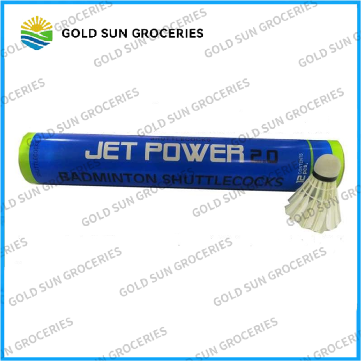 COD 12Pcs/box JET POWER Badminton Shuttlecock Training Resistance to ...