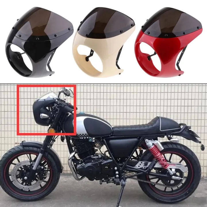 Motorcycle Front Headlight Fairing WindScreen Windshield Plastic ...