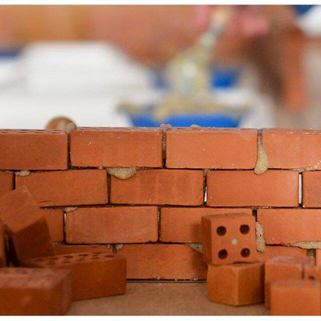Mini bricks length 3 cm Mini red brick Batu Bata mini brick DIY ...