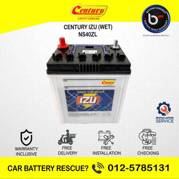 [ Installation Provided ] NS40ZL | NS40 ] Century IZU WET | Car Battery ...