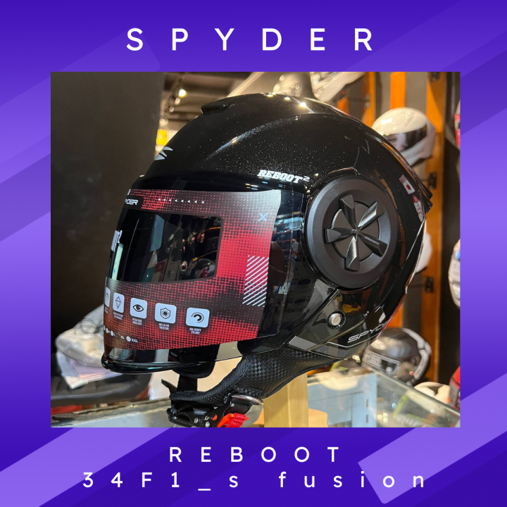 Spyder half face helmet reboot 2 pd 34F1 s fusion jzen | Lazada PH