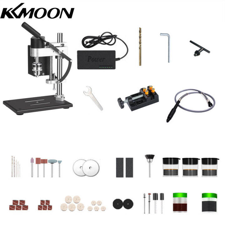 KKmoon Mini Bench Drill Press Stand Kit With Vise, Extension Rod ...