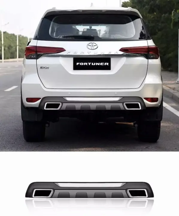 Toyota Fortuner Front And Rear Nudge Bar Undergarnish/ Bodykits 2016 ...
