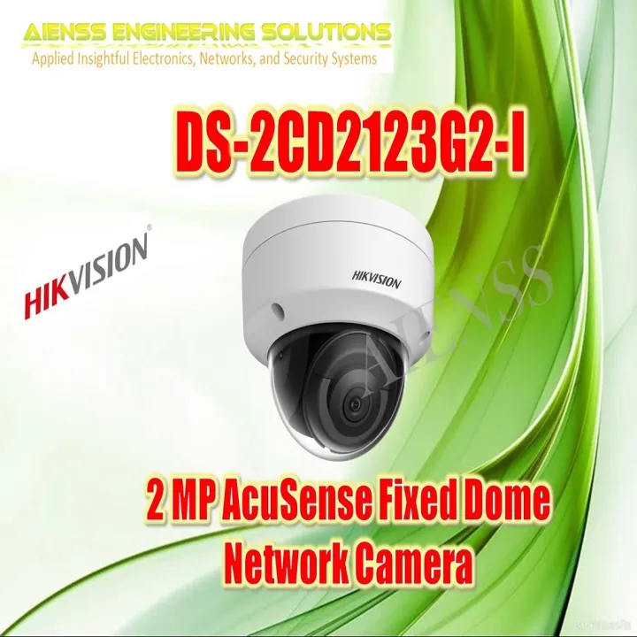 DS-2CD2123G2-I 2 MP AcuSense Fixed Dome Network Camera HIKVISION | Lazada PH