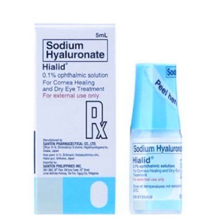 Hialid 0.1 Ophthalmic Solution 5ml for Dry Eyes and Corneal Healing ...