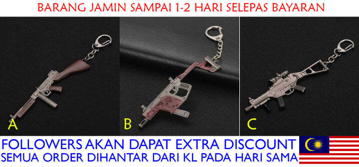 PUBG Sub Machine Gun Keychain | Lazada
