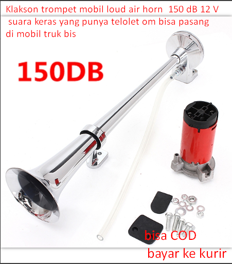 Klakson trompet mobil loud air horn 150 dB 12 V suara keras yang punya ...