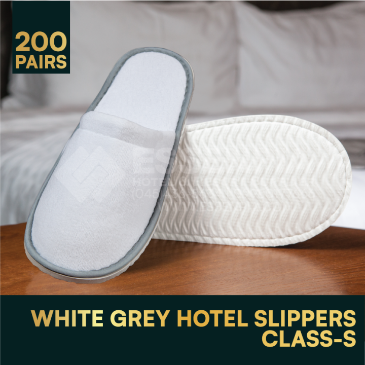 200 PAIRS CLASS S Hotel Slipper Hotel Disposable Slipper Spa Slipper ...