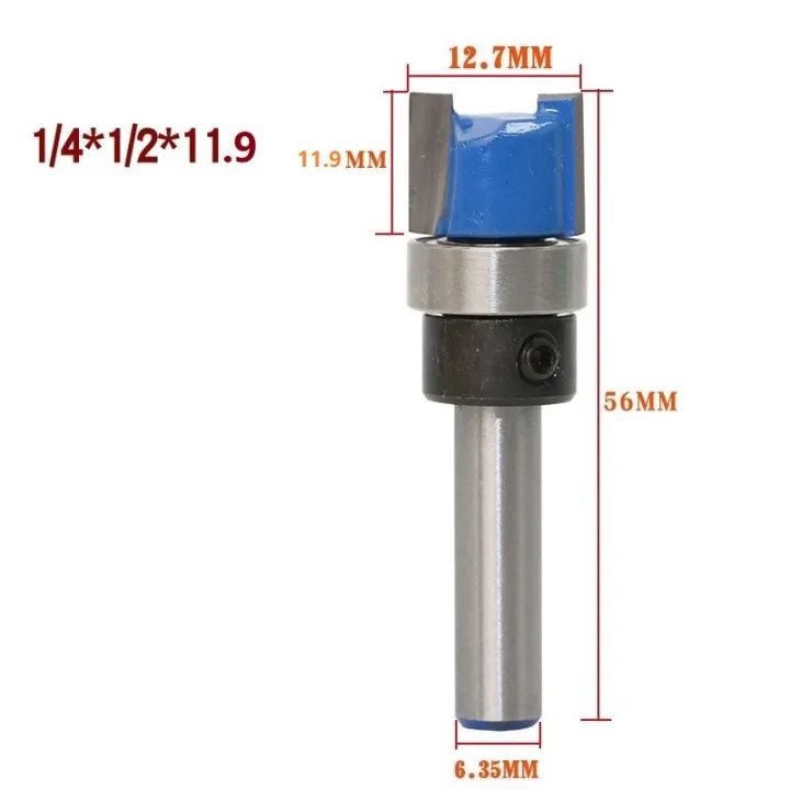 Router Bit Milling Cutter Top Bearing Trim Pattern Hardwood Woodworking ...