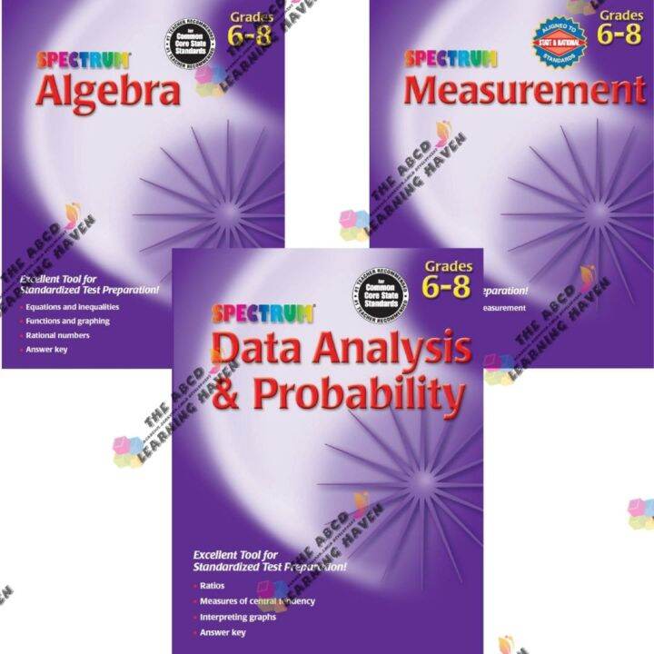 ♨ ₪Spectrum Math Workbooks Grade 6-8 | Lazada PH
