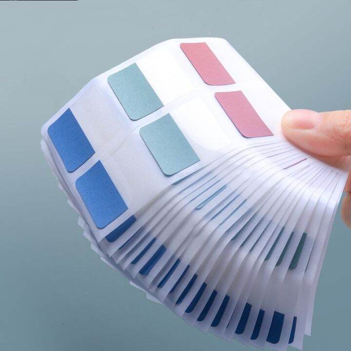 60 Sheets Transparent Index Label Office Classification Sticker Sticky ...