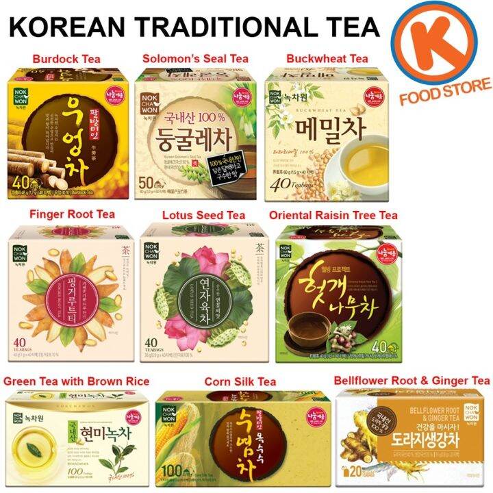 Korean Traditional Tea BellFlower/Finger Root/Buckwheat/Solomon Seal ...