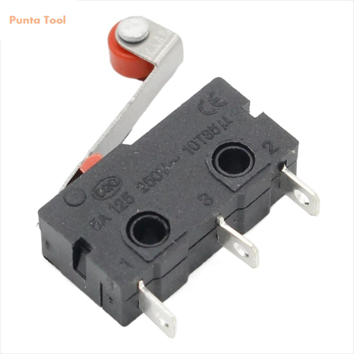 PUNTA 5A 10Pcs Roller Lever Arm Circuit Board 125V-250V PCB Terminals Micro Limit Switch Micro ...