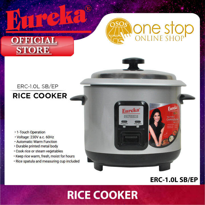 EUREKA Original Rice Cooker with Steamer 5cups 400watts ERC-1.0L •OSOS ...