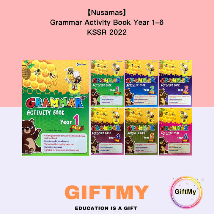 【Nusamas】Grammar Activity Book Year 1 2 3 4 5 6 KSSR 2022 | Lazada