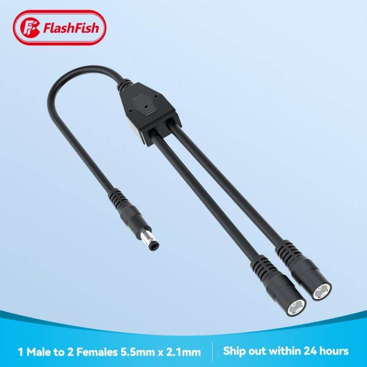 Flashfish Solar Connectors DC Y Splitter Cable 1 Male To Dual Female 5 ...