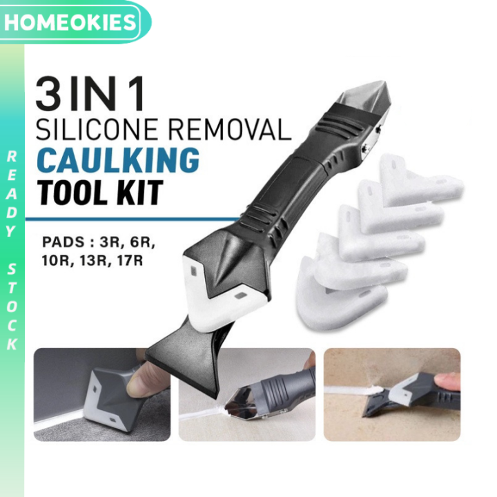3 In1 Silicone Remover Tool Sealant Scraper Tool Kit Caulking Mould ...