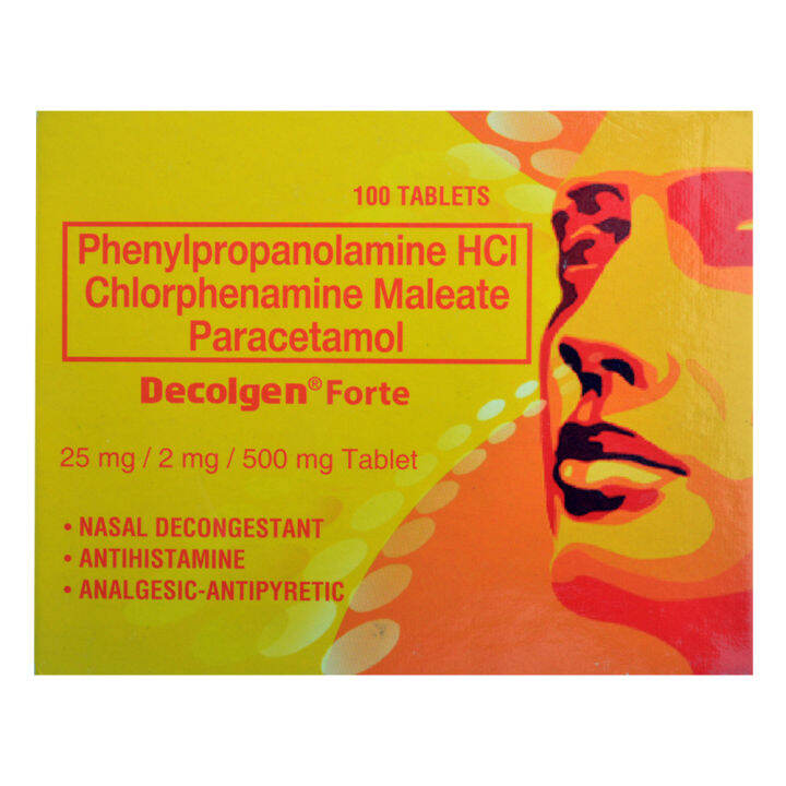 DECOLGEN Forte 500mg Tablet (sold per piece) | Lazada PH