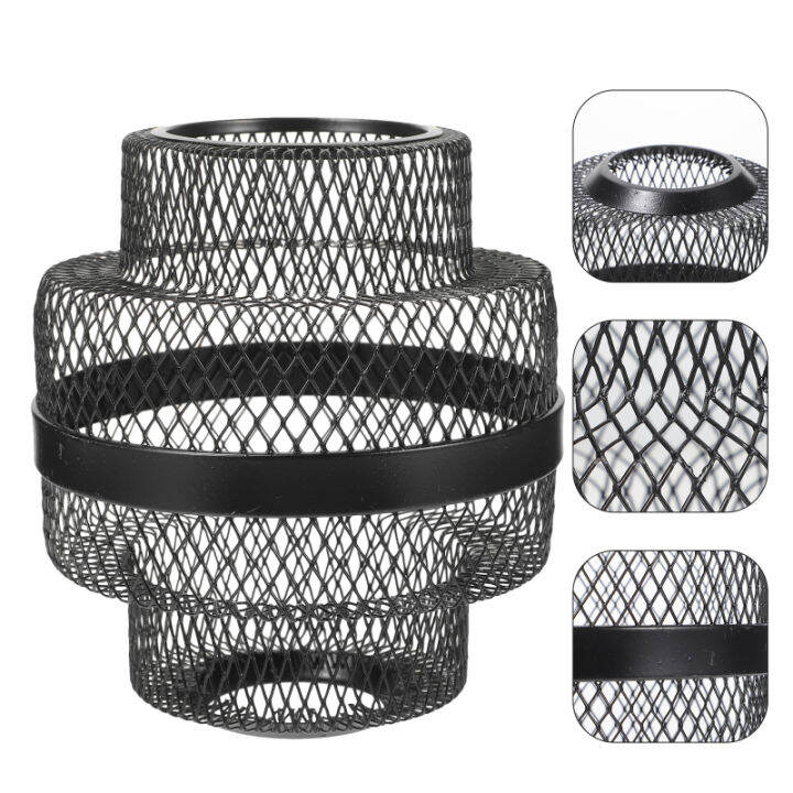 HAOYUNLA Light Bulb Cage Guards Black Lamp Shade Mesh Bulbs Metal ...