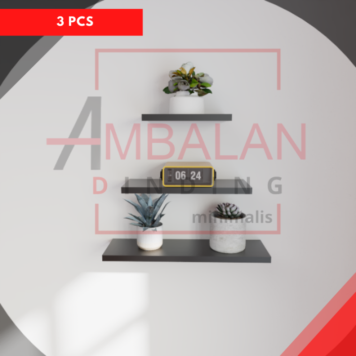 Rak dinding ambalan gantung minimalis Ukuran 20,30,40 Tebal 1.5cm Lebar ...