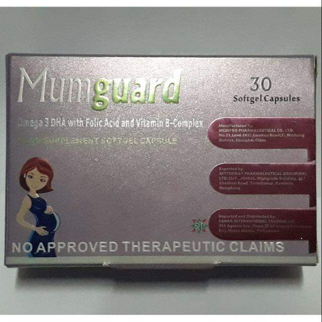 Mumguard Food Supplement Omega 3 DHA with Folic Acid Vitamin B-Complex ...
