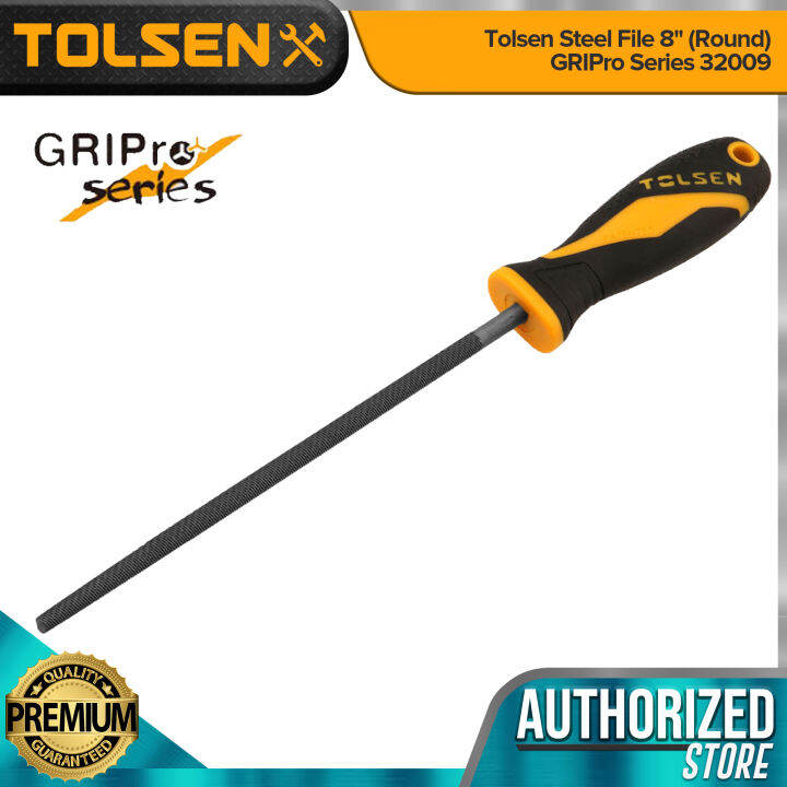 Tolsen Steel File 8" (Round) GRIPro Series 32009 | Lazada PH