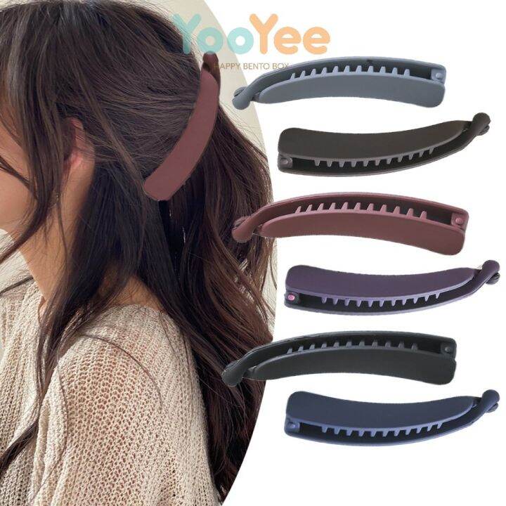Yooyee Jepit Rambut Pisang 11cm Warna Doff Matte / Jepitan Ponytail ...