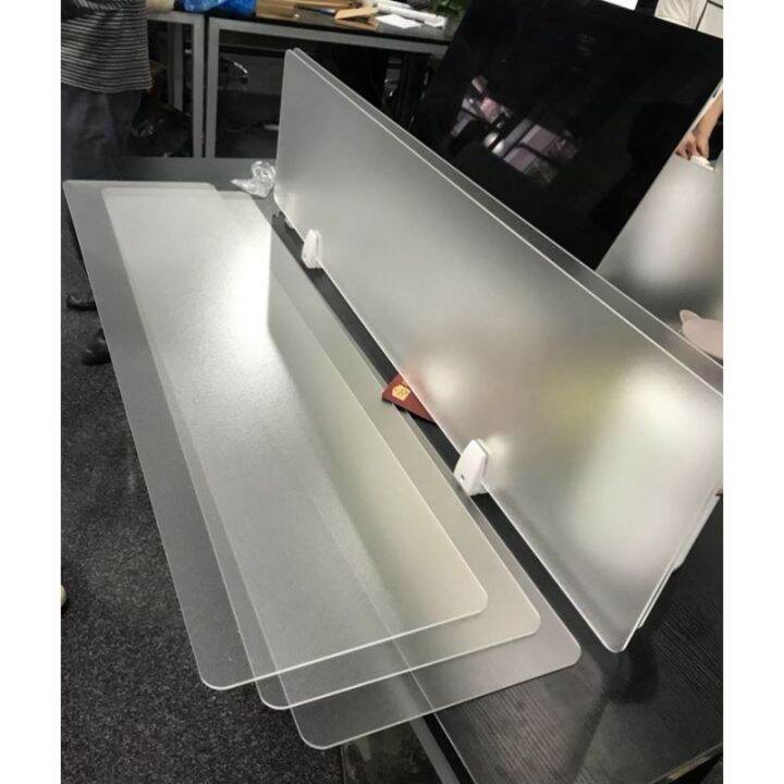 Transparent acrylic dining hall dining table partition board cross ...
