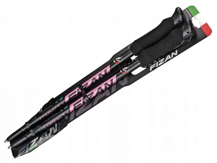 ไม้เท้าเดินป่า Fizan Compact 4 Pink หนักแค่ 175 กรัมต่อข้าง ผลิตใน ...