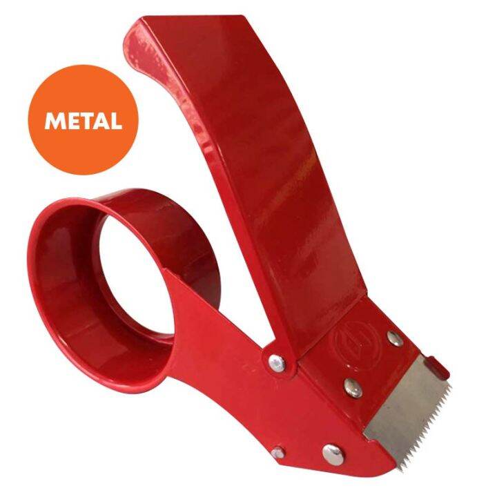 Tape Dispenser OPP Metal Orange Plastic Sealer Carton Packing Roller ...