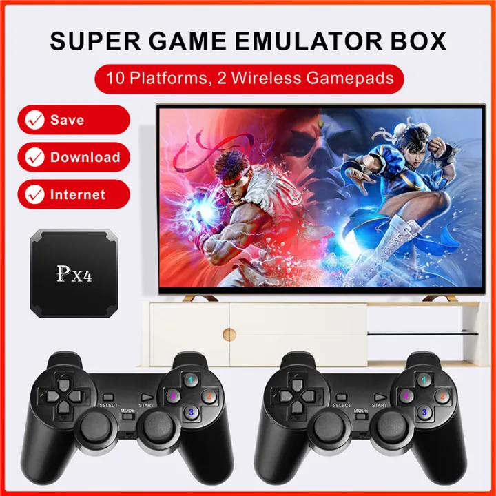 PX4คอนโซลเกมย้อนยุค4000 + เกม HD Emulator กล่องไร้สาย Dual เครื่องเล่นจอยสติ๊ก Hd/av เอาต์พุตมา ...