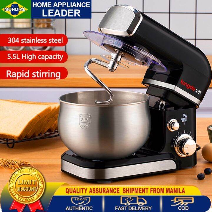 MONDIAL 5.5L Electric Stand Mixer for baking Multifunction dough mixer ...