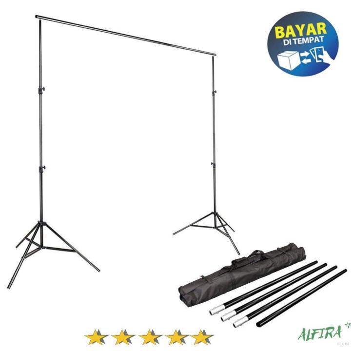 Background Foto Studio Backdrop stand Bracket Stand 3m | Lazada Indonesia