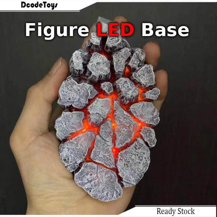 LED Rock Stand Base Effect for 1/12 1/6 diorama display shf saint seiya ...