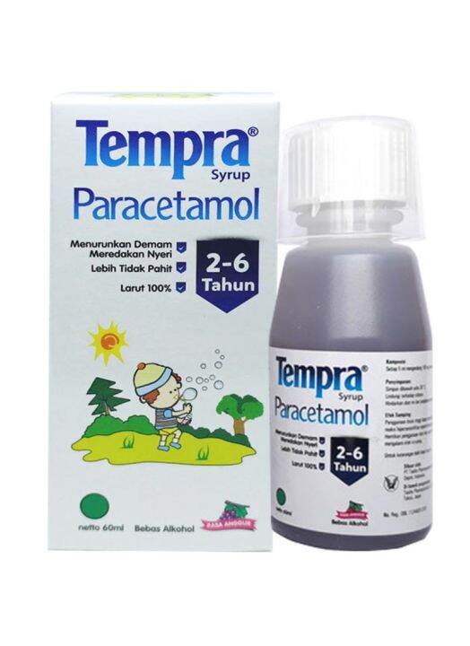 Tempra 60ml Syrup Turun Panas 2-6 Tahun-BPOM / ORIGINAL | Lazada Indonesia