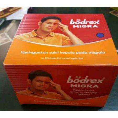 Bodrex Migra box isi 25 strip | Lazada Indonesia