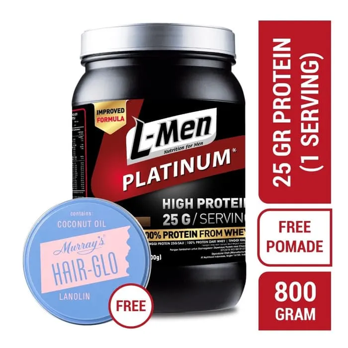 L-Men Platinum Choco Latte 800gr FREE Murray's Hair Glo | Lazada Indonesia
