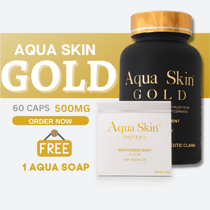 Aqua Skin Gluta Gold Tsubaki Soap Glutathione Caps Gluta Capsule ...