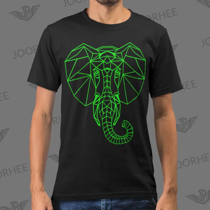 Joorhee Neon Elephant Line Art Design t-shirt | Lazada PH