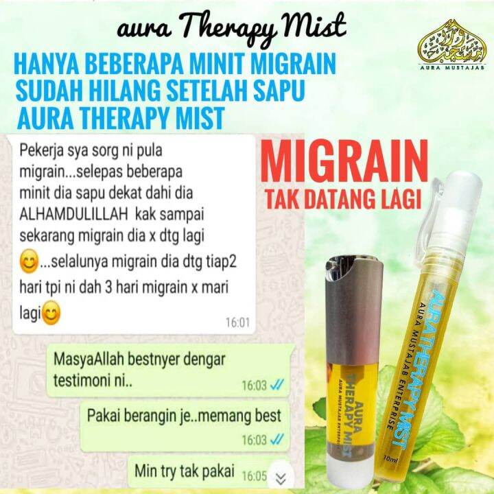 AURA THERAPY MIST AURA MUSTAJAB BAUAN TERAPI WANGI DAN SEGAR ADUNAN ...