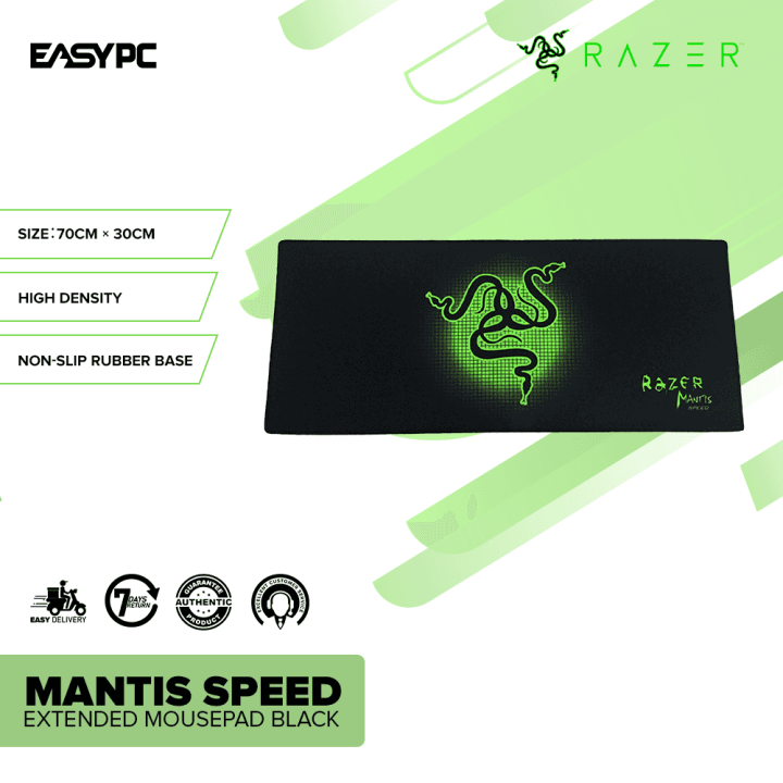 EasyPC | Razer Mantis Speed Extended Gaming Mousepad Black | Lazada PH