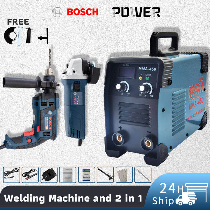 BOSCH MMA-450 Portable IGBT Inverter Welding Machine + 2in1 electric ...