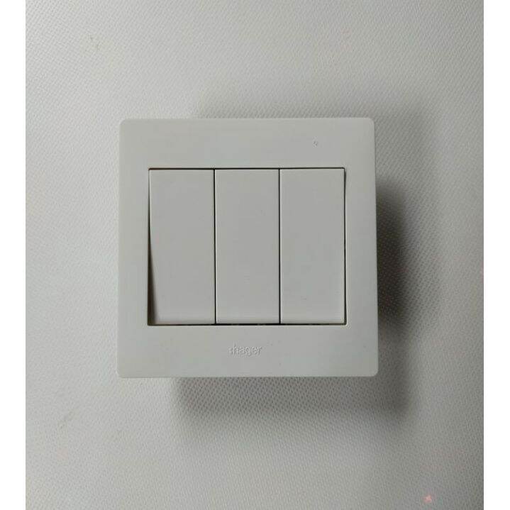 HAGER MUSE 3 Gang 2 Way Switch (WGML132) | Lazada